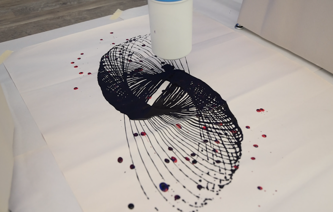 Painting by Gravity - Discovery Place Science Museum